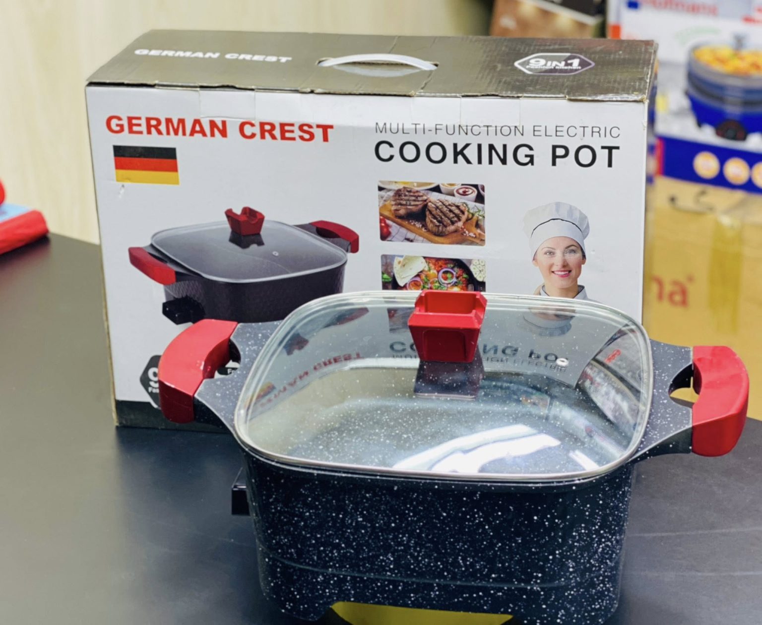 German Crest Multifunction Electric Cooking Pot –10 Liter Capacity ...